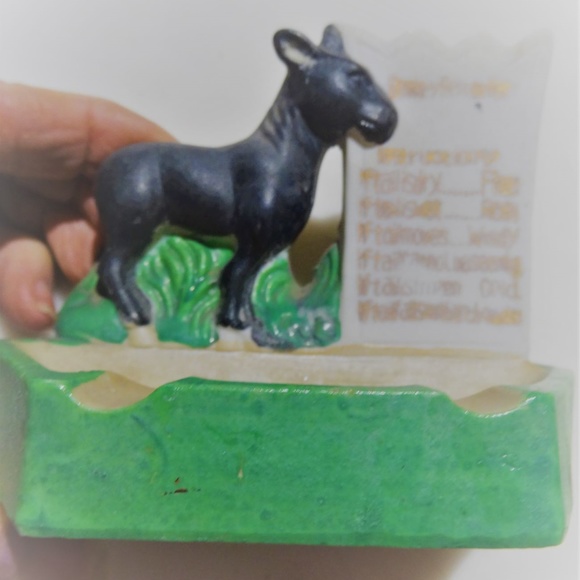 Made in Japan | Other | Vintage Bisque Donkey Weather Predictor Ashtray ...